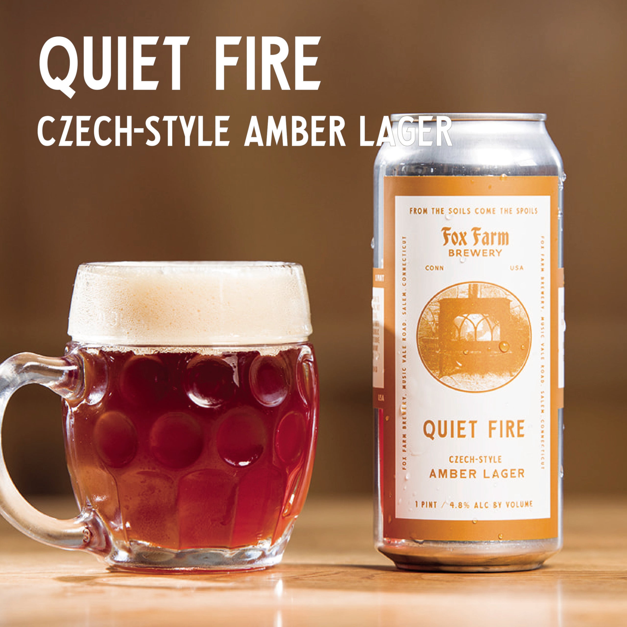 Quiet Fire Czech-Style Amber Lager | Fox Farm Brewery