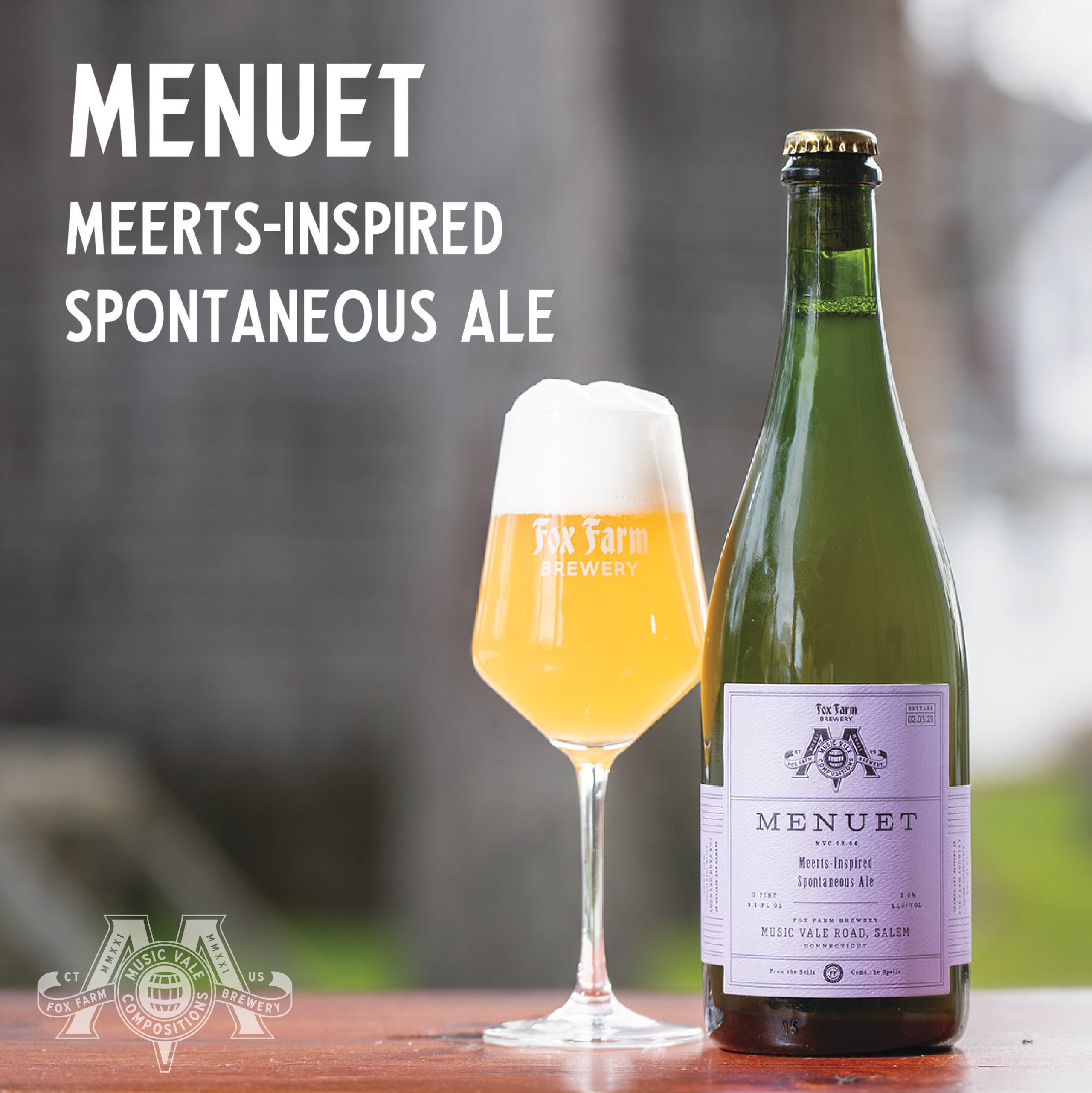 Menuet Meerts-Inspired Spontaneous Ale | Fox Farm Brewery