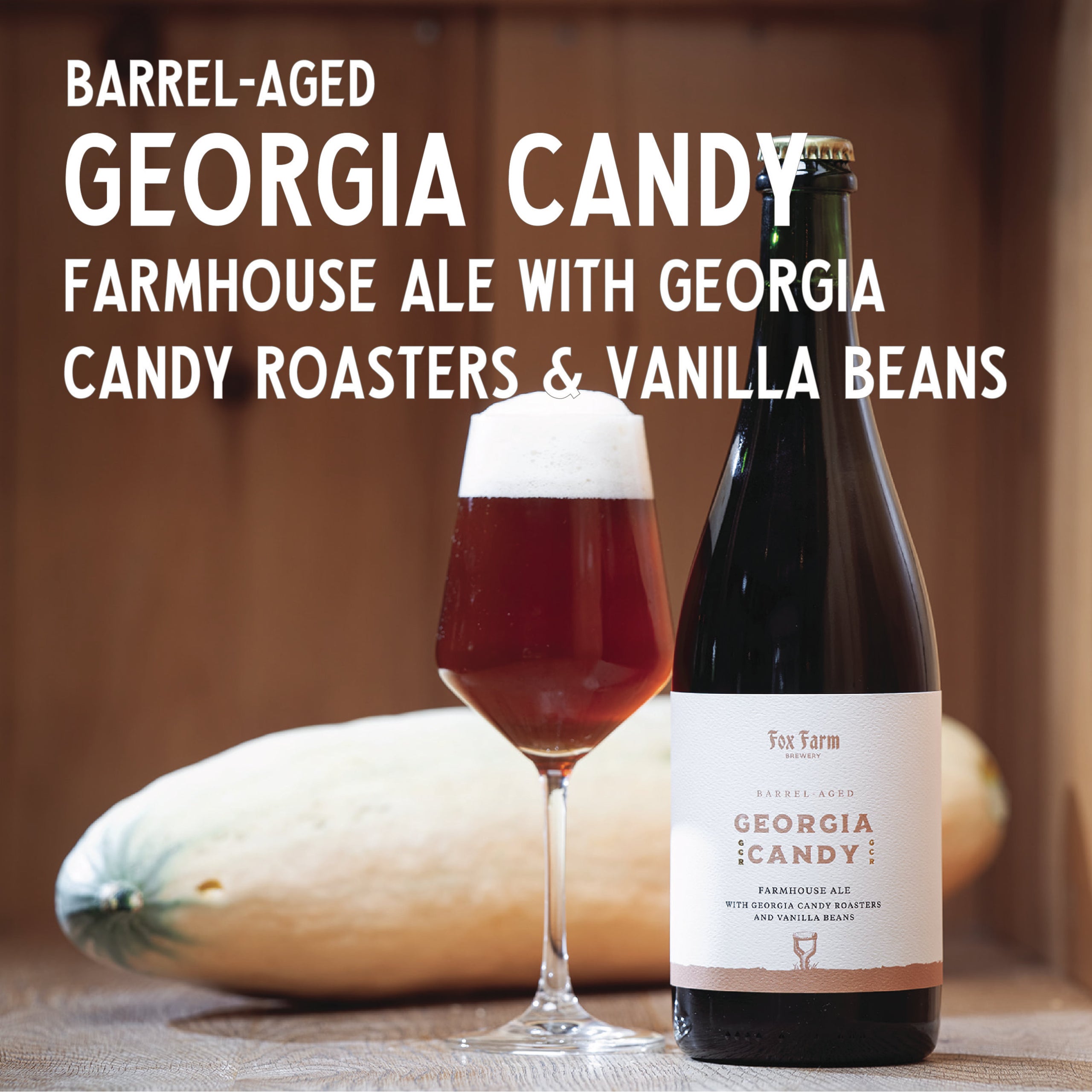 Barrel-Aged Georgia Candy Farmhouse Ale with Georgia Candy Roasters and ...